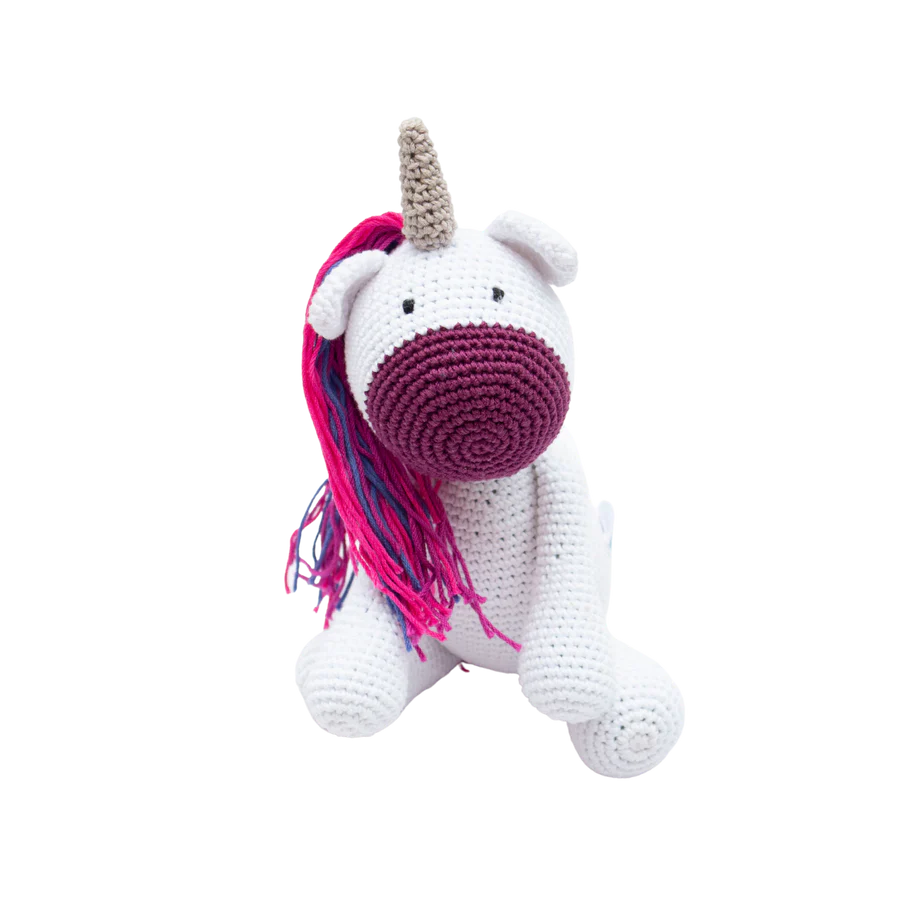 Unicorn -Unicornio de peluche rosa – Menta Flores 🇲🇽