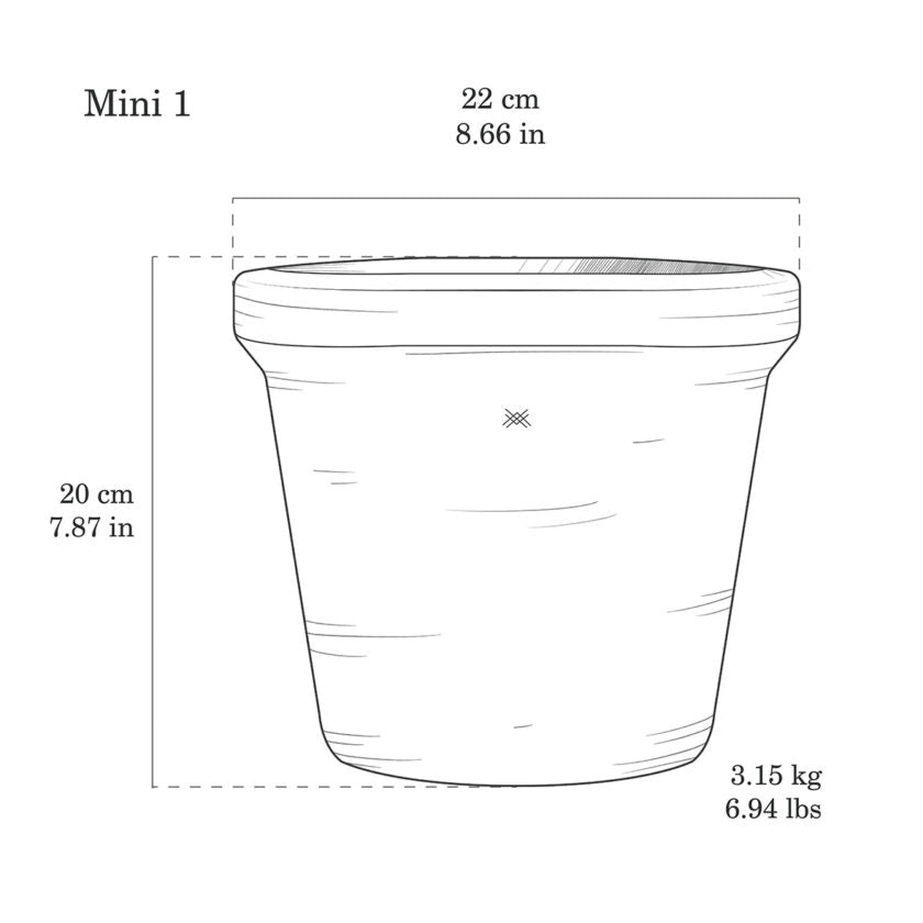 Maceta de Barro-modelo Veracruz Meraki old arena – Menta Flores 🇲🇽