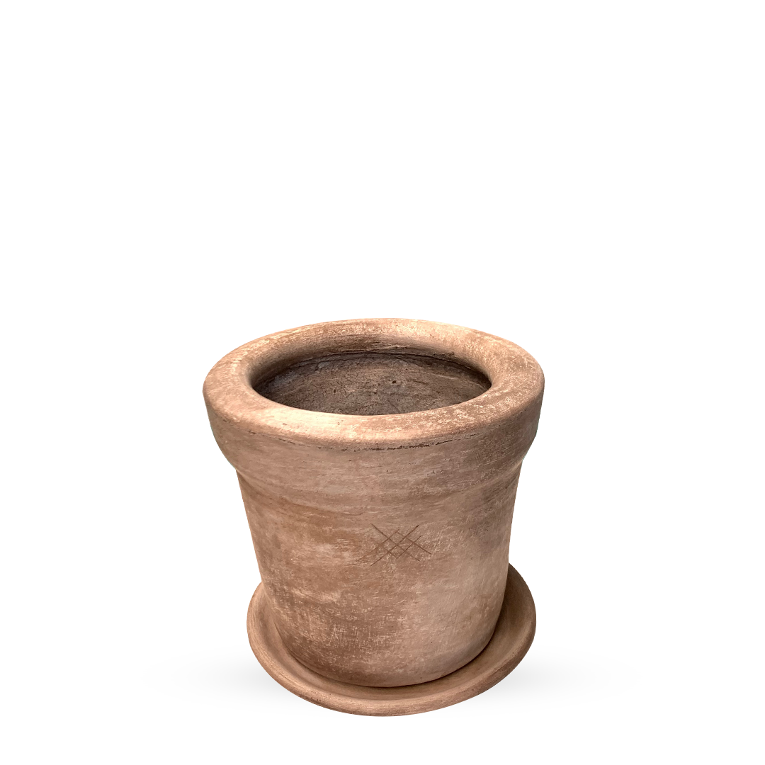 Maceta de Barro-modelo Veracruz Meraki old arena – Menta Flores 🇲🇽