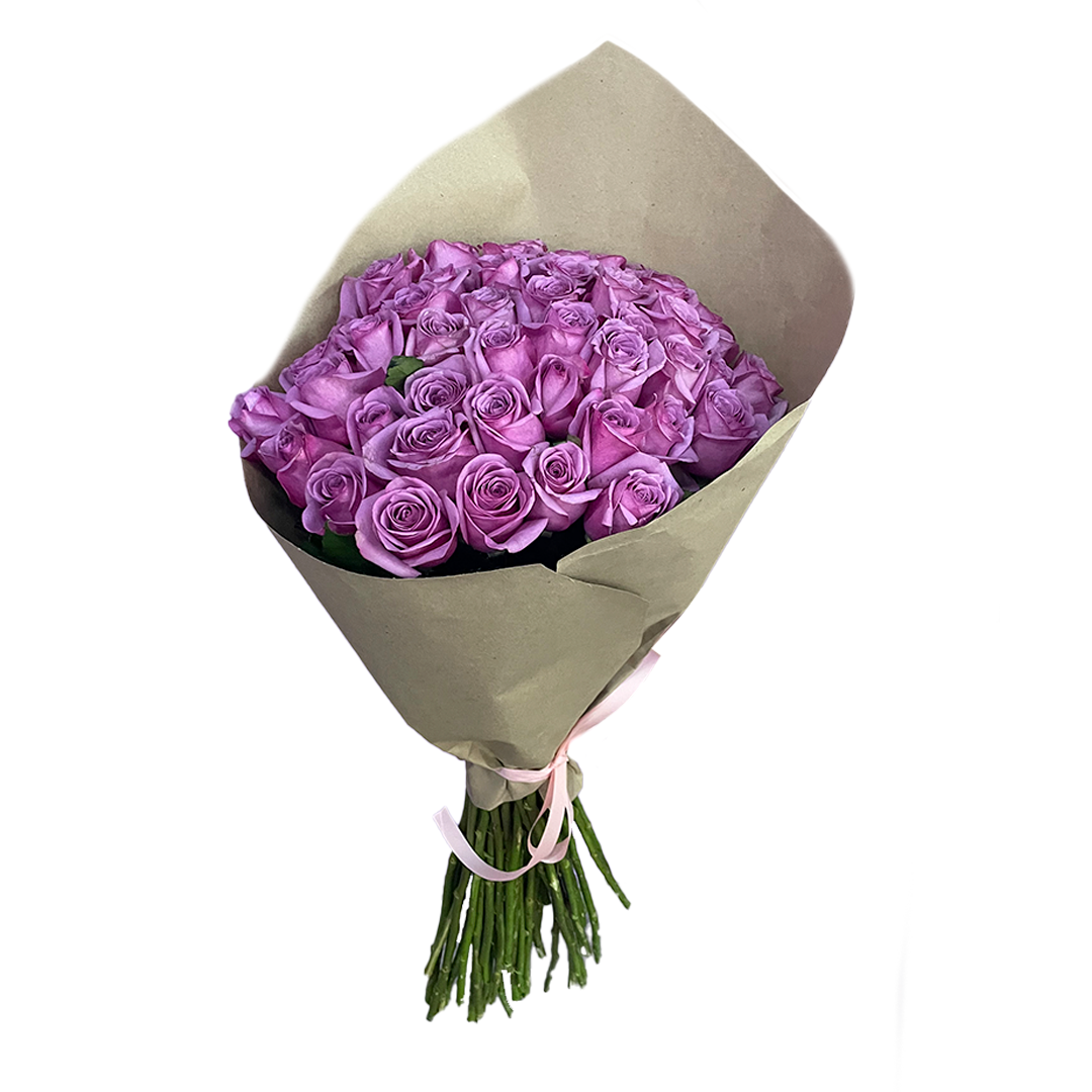 Ramo de 48 rosas lila – Menta Flores 🇲🇽